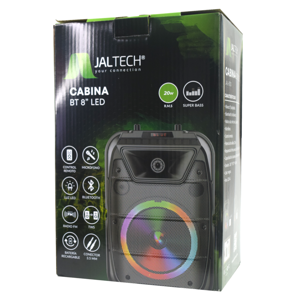 Cabina Bluetooth Jaltech 8" RGB - CompuLink Store